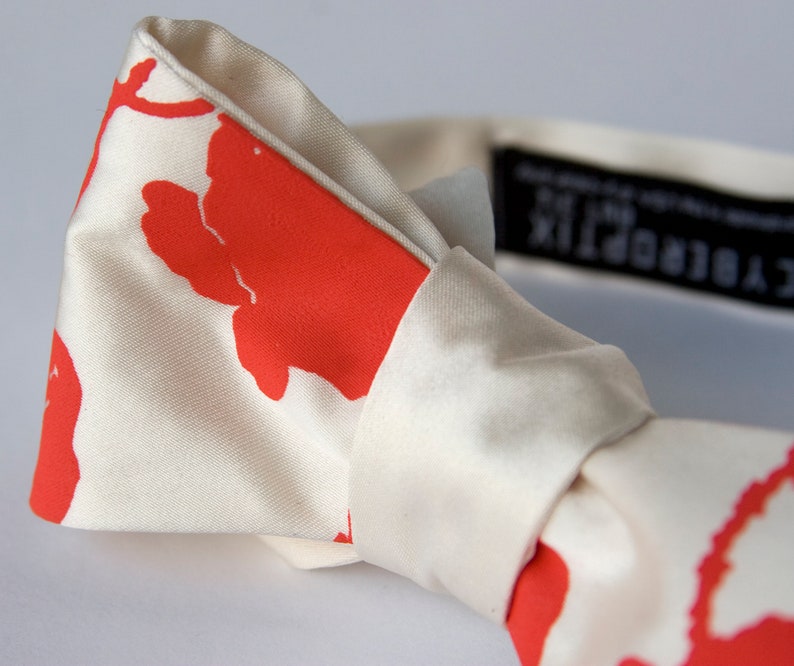 Pink Floral Bow Tie. Poppy Print, Self Tie Bow Tie. Groomsmen Ties ...