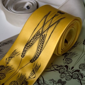 Beer Necktie. Groomsmen Tie, Gift for Him. Craft Beer Lover Gift, Beer ...