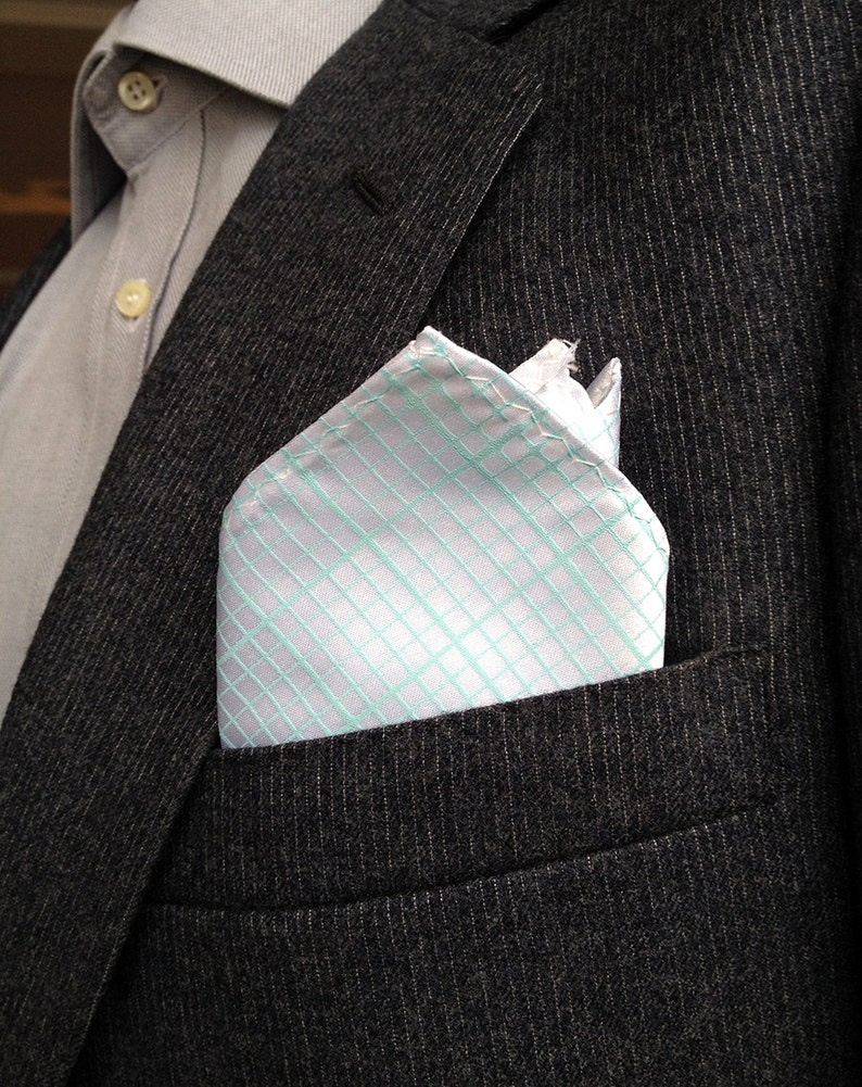 Graph Paper Pocket Square. Silkscreened Grid Paper Mens Hanky. - Etsy