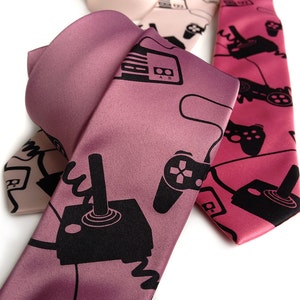 Video Game Controller Necktie. Joystick Necktie. Gamer Gift. "control ...