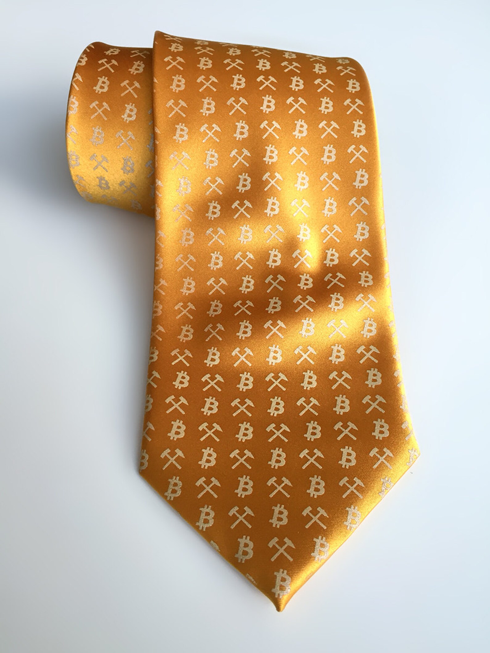Bitcoin Necktie BTC Crypto Men's Tie Internet Money Cryptocurrency ICO ...
