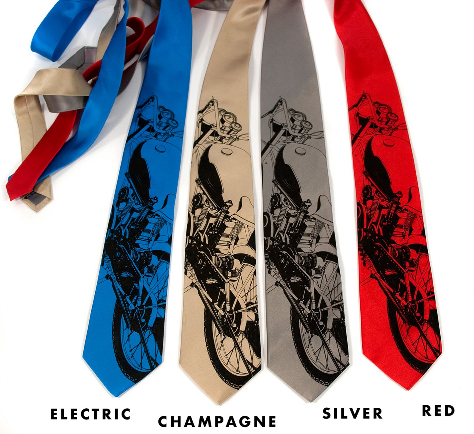Motorcycle Tie. Velocette Men's Necktie. British - Etsy