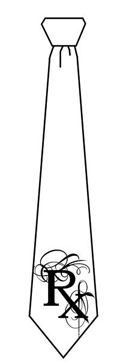 Rx Prescription Necktie. fancy Edition Choose Standard or - Etsy