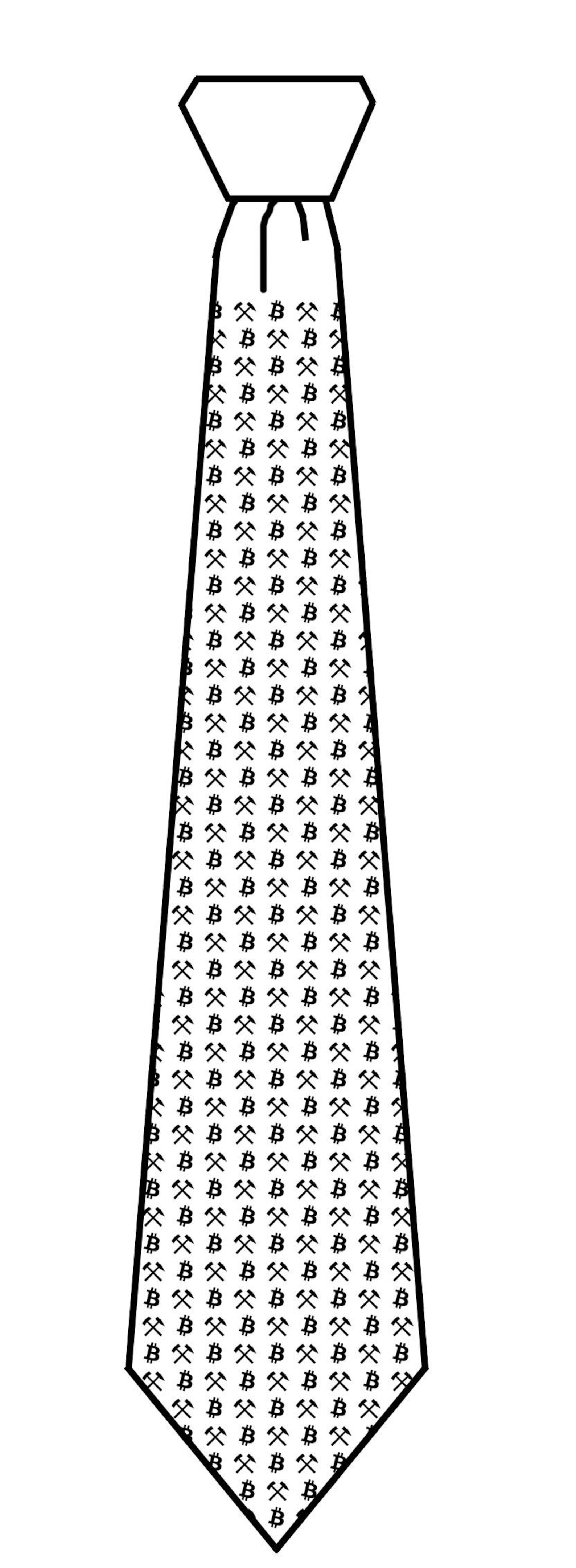 Bitcoin Necktie BTC Crypto Men's Tie Internet Money | Etsy