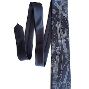 Electric Guitar Necktie Metal Guitar Tie Guitar Teacher Gift, Guitar ...