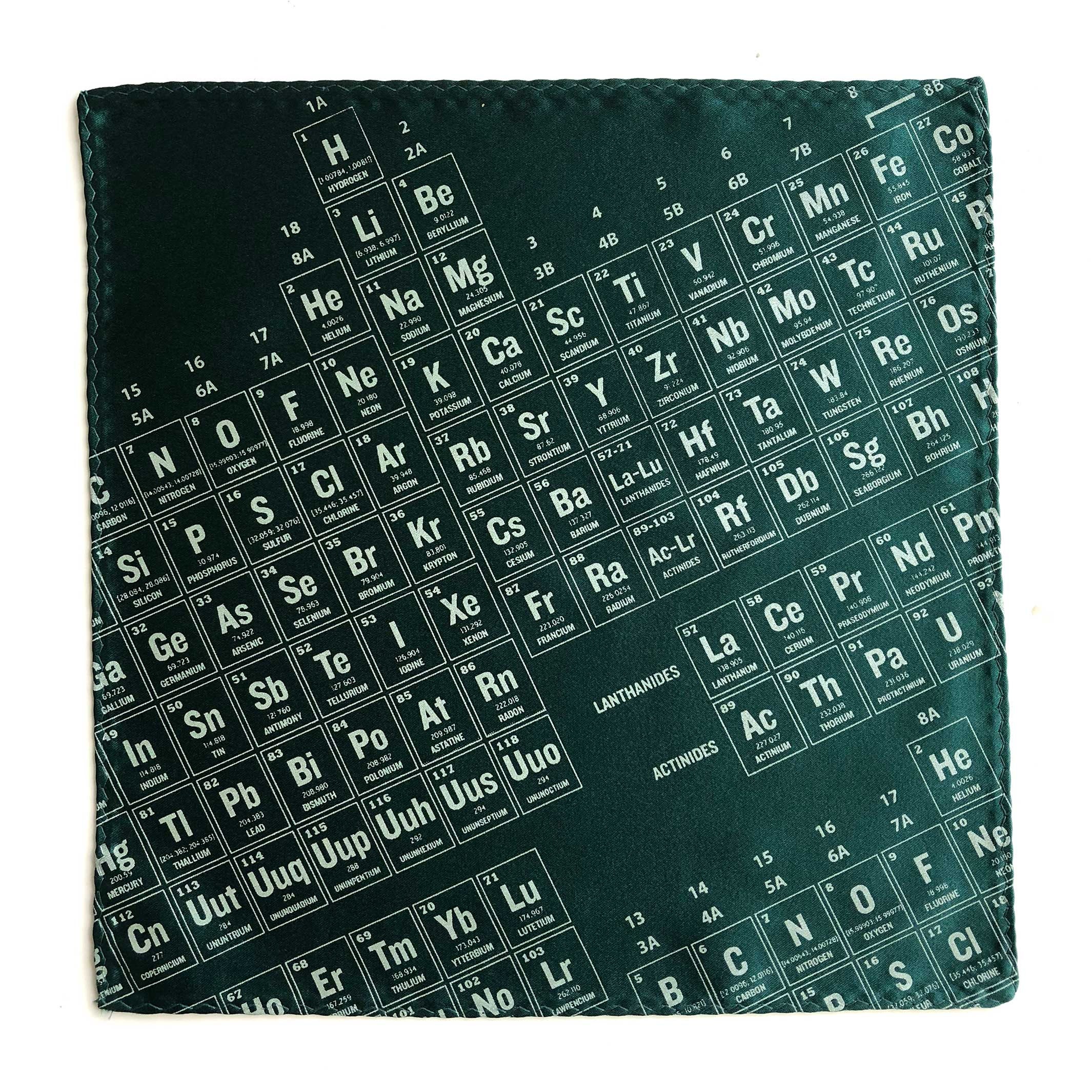 Periodic Table Pocket Square Periodic Table of the Elements | Etsy