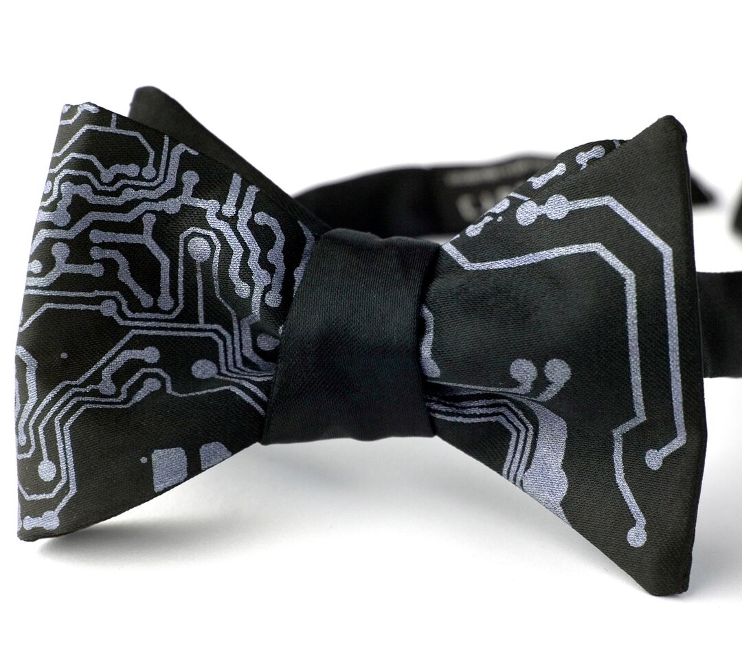 Circuit Board Bow Tie. Self Tie Bow Tie, Freestyle & Adjustable. Geek ...
