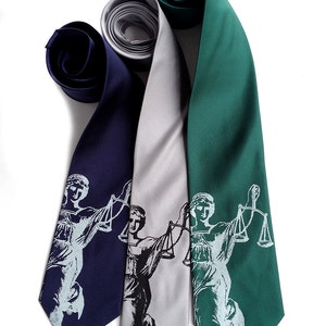 Scales of Justice Necktie. Law Office Gift, Court Tie. Lawyer Gift ...