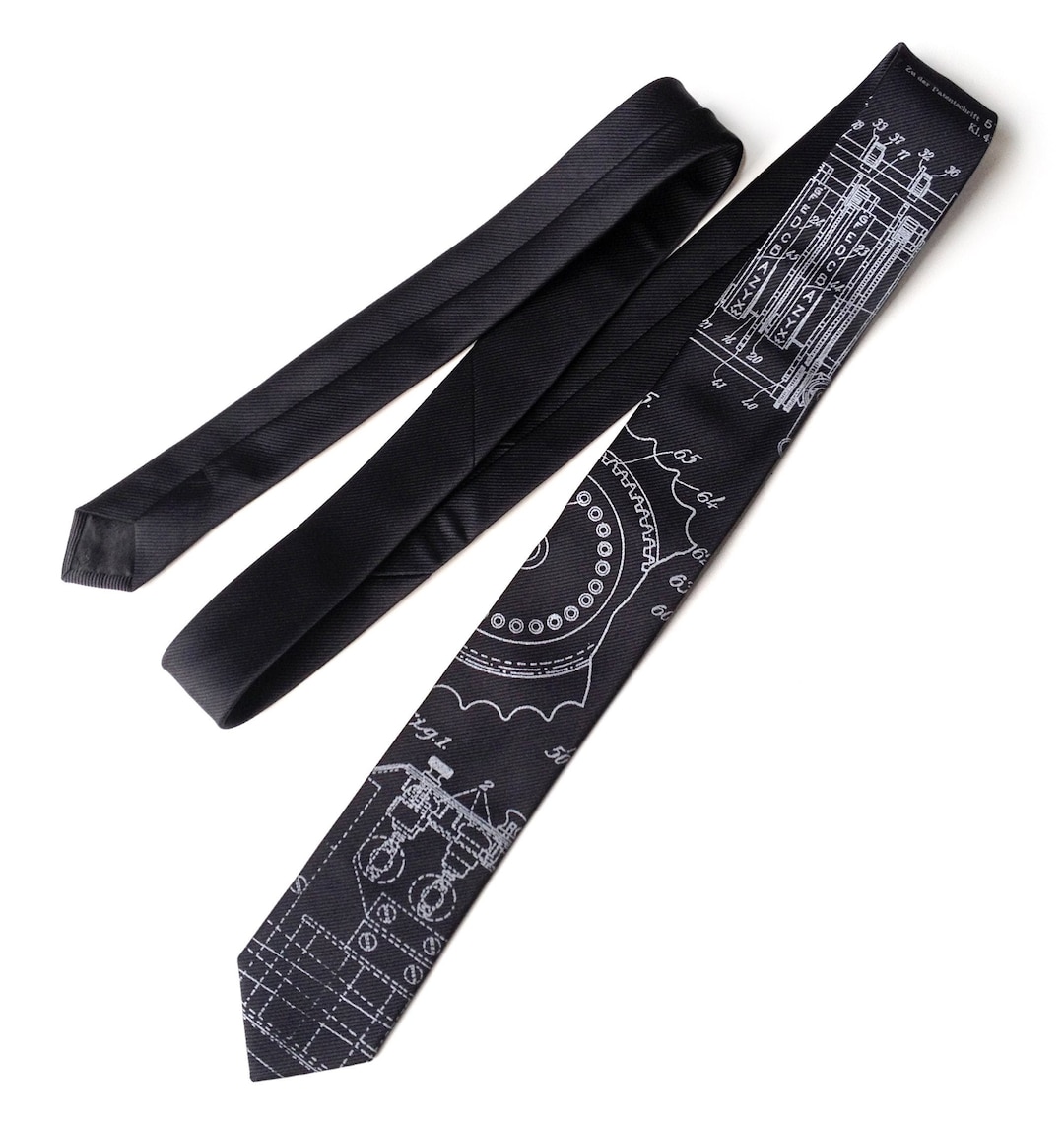 Crypto Tie. Patent Drawing, Computer Science Gift. Enigma Machine, Nerd ...