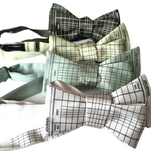 Accountant Bow Tie. Ledger Paper Bowtie. Accounting Gift, CPA, Banker ...