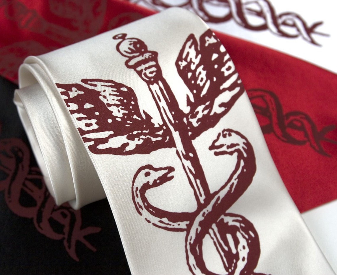 Caduceus tie Paramedic. Med student EMT gift. Medical | Etsy