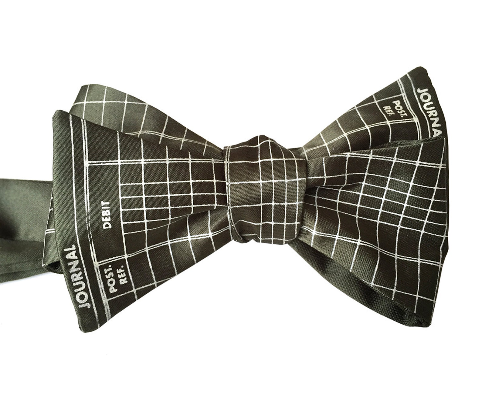Accountant Bow Tie. Ledger Paper Bowtie. Accounting Gift, CPA, Banker ...