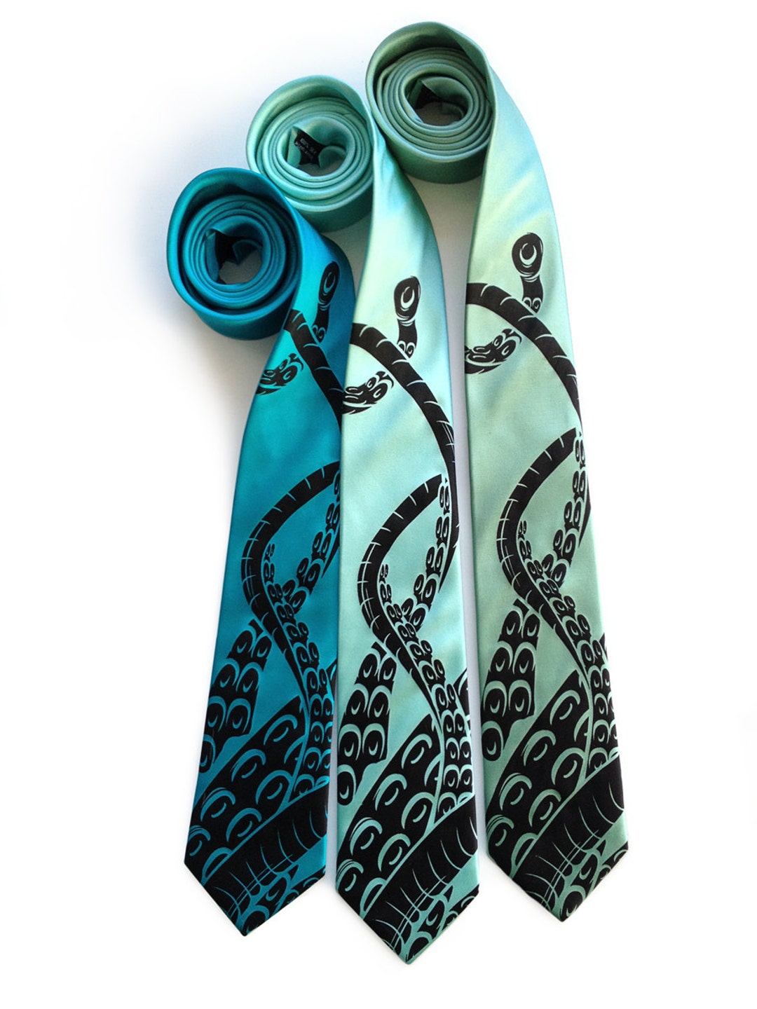 Octopus Tie, Silk Tie. Hp Lovecraft, Cthulhu, Kraken, Squid Tie ...