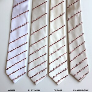 Baseball Necktie. Baseball Stitching Men's Tie. Gift for Baseball ...