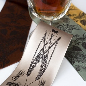 Hops & Wheat Necktie, Beer Tie. Home Brewer, Craft Beer Lover, Drinker ...