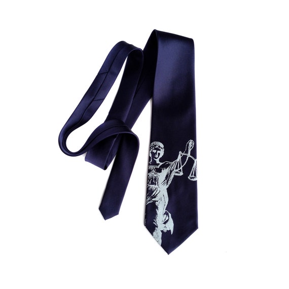 Scales of Justice Necktie. Law Office Gift Court Tie. Lawyer - Etsy