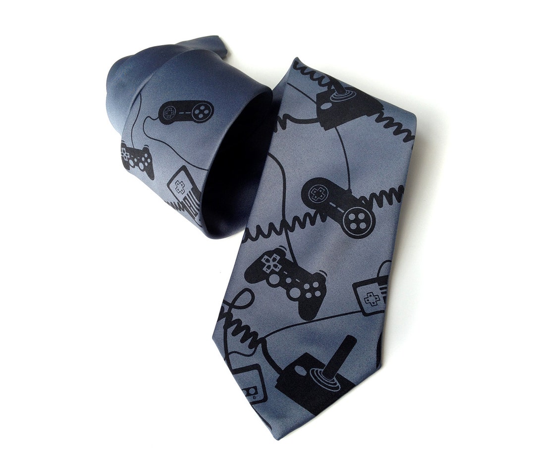 Video Game Controller Necktie. "control Freak" Video Game Tie. Geek ...