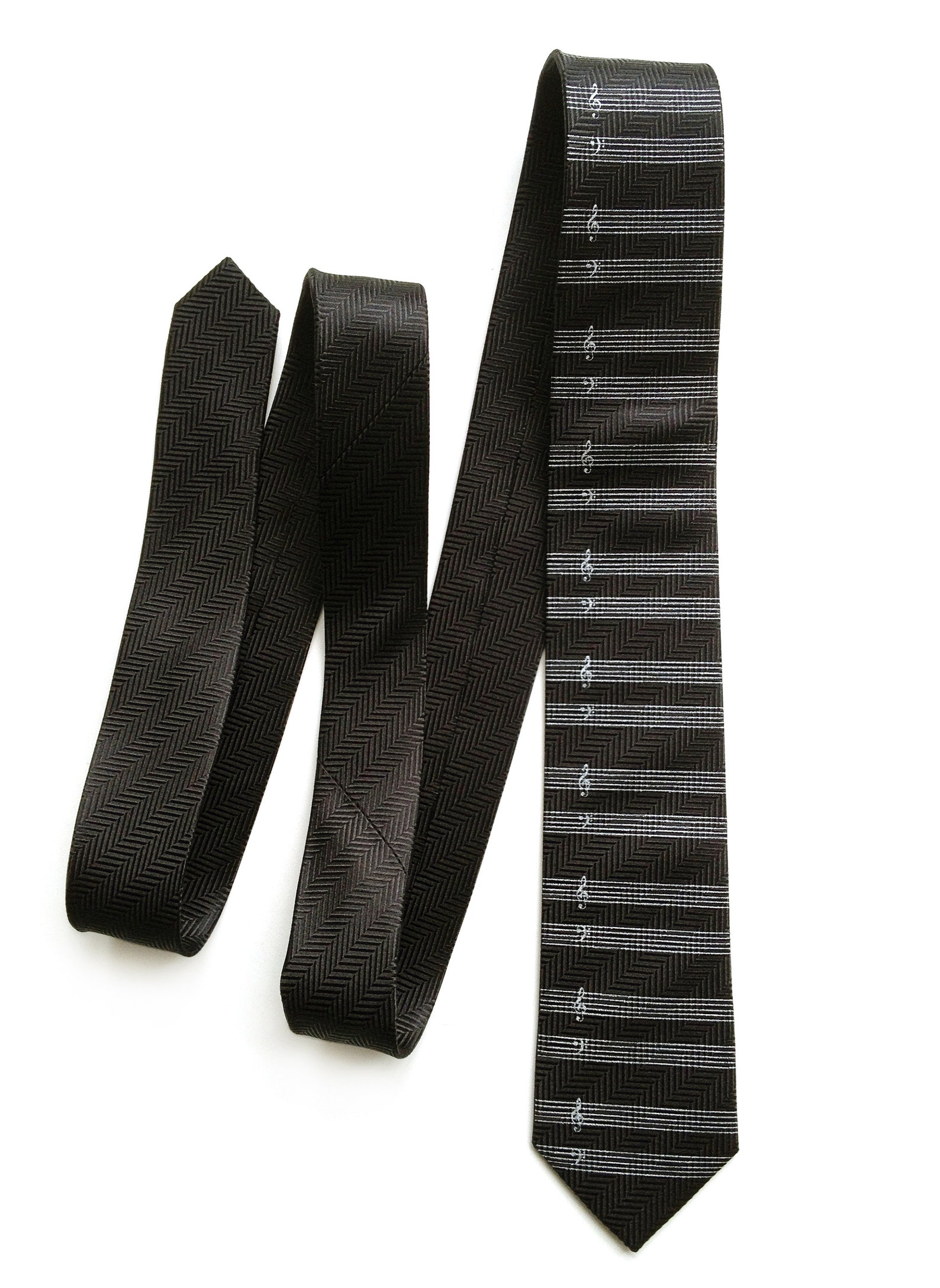 Sheet Music Tie, Music Manuscript Paper. Musician Mens Necktie ...