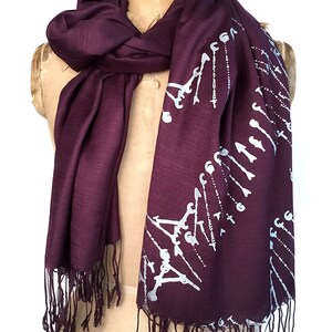 DNA Scarf. DNA Double Helix, Silkscreened Bamboo Pashmina. Science ...