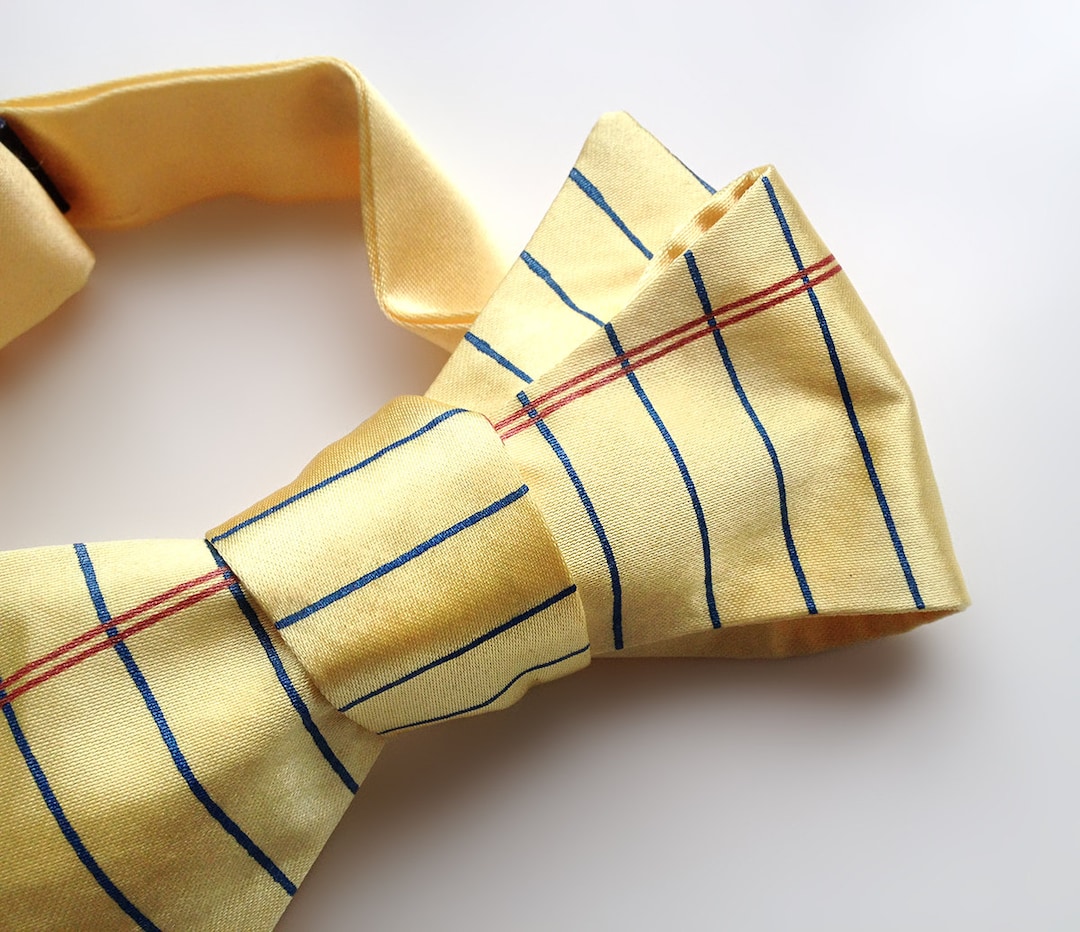Legal Pad Bow Tie. Yellow Lined Paper Bow Tie. Perfect Lawyer, Legal ...