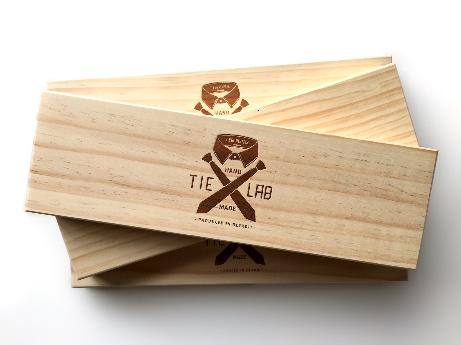 Wood Necktie Box Velveteen Lined. Laser Engraved Wood Tie | Etsy