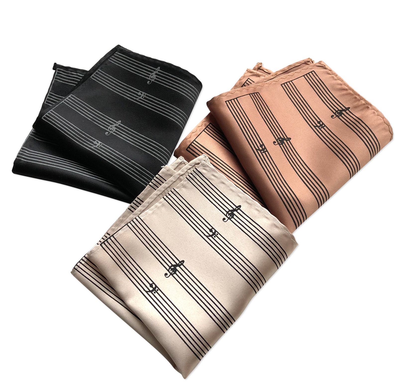 Sheet Music Pocket Square. Music Manuscript Paper Men's - Etsy