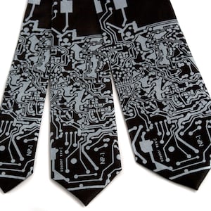 Circuit Board Necktie, Short Circuit Tie. Computer Science, Geek Gift ...