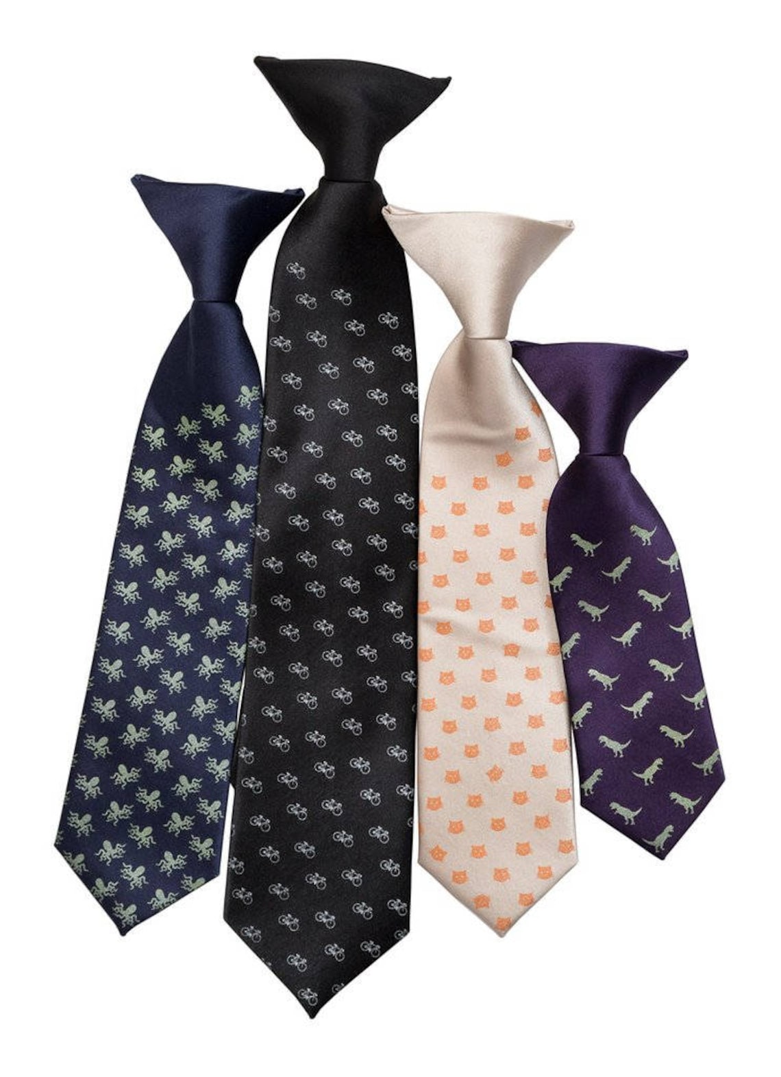 Kids Necktie - Clip-on Tie for Kids in Youth, Toddler and Baby Size ...
