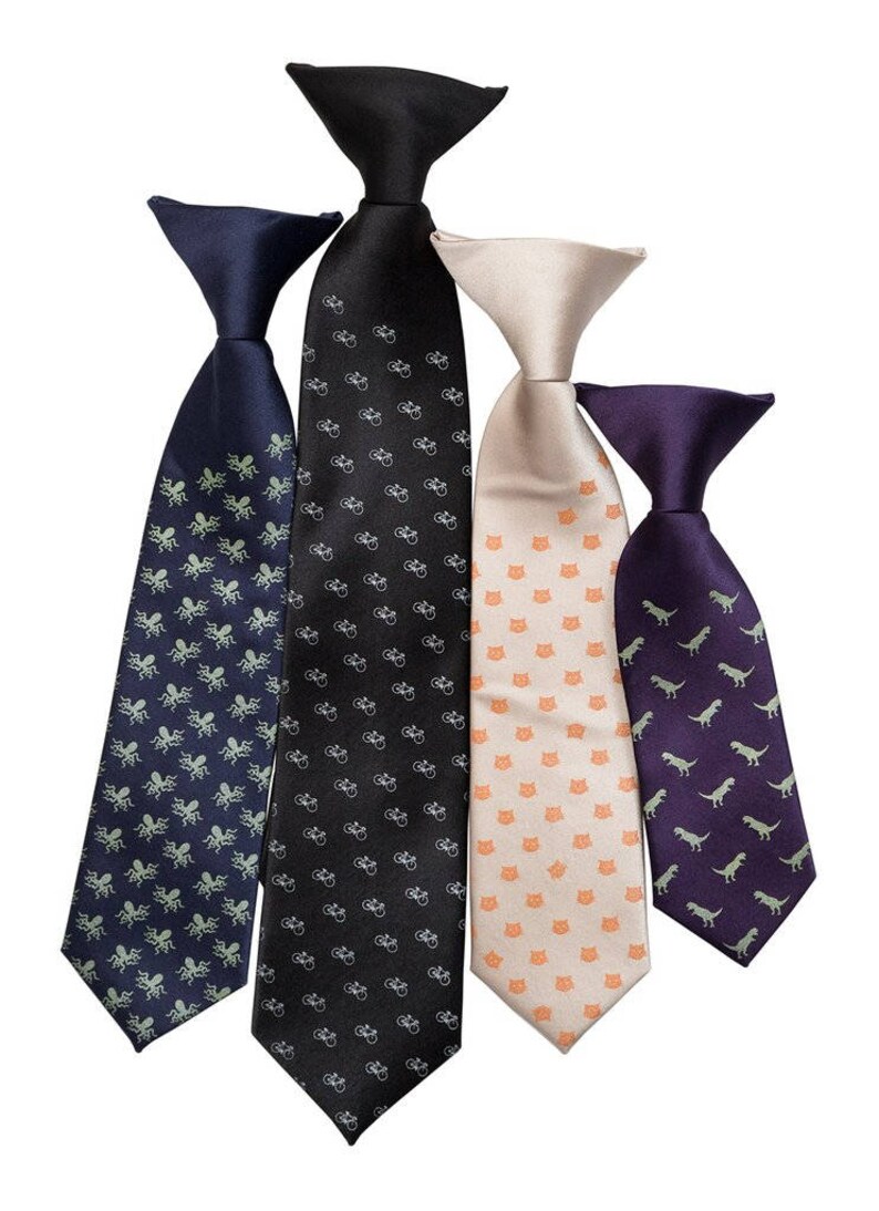 Kids Necktie - Clip-on Tie for Kids in Youth, Toddler and Baby Size ...