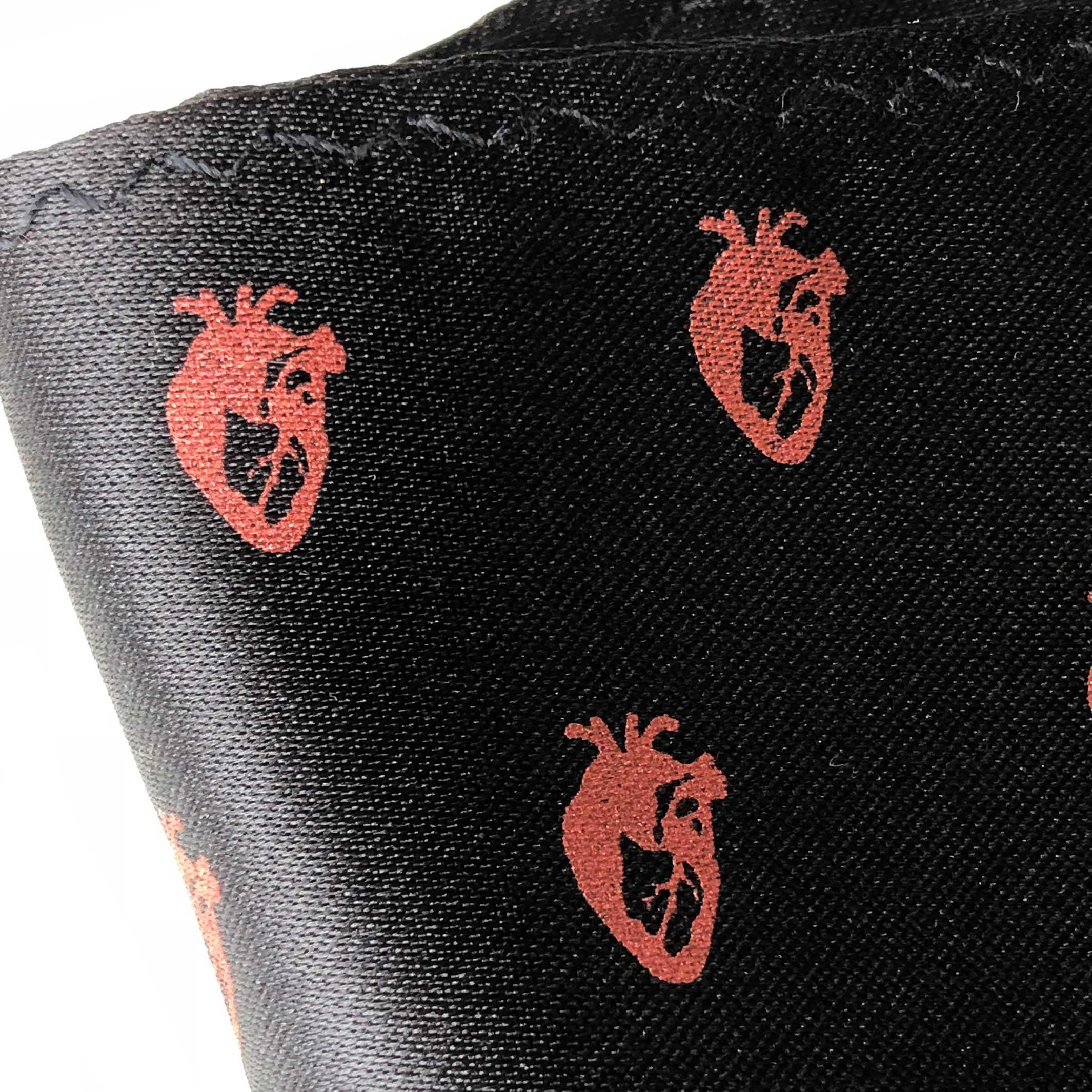 Anatomical Heart Pocket Square. Tiny Human Hearts, Men's Handkerchief ...