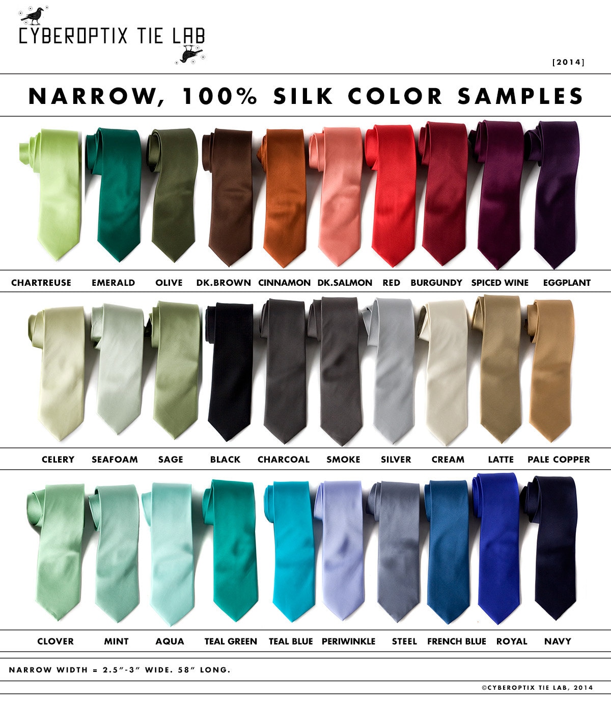 4 Silk Tie Swatches. Silk Necktie Fabric Samples. Color Card for Custom ...