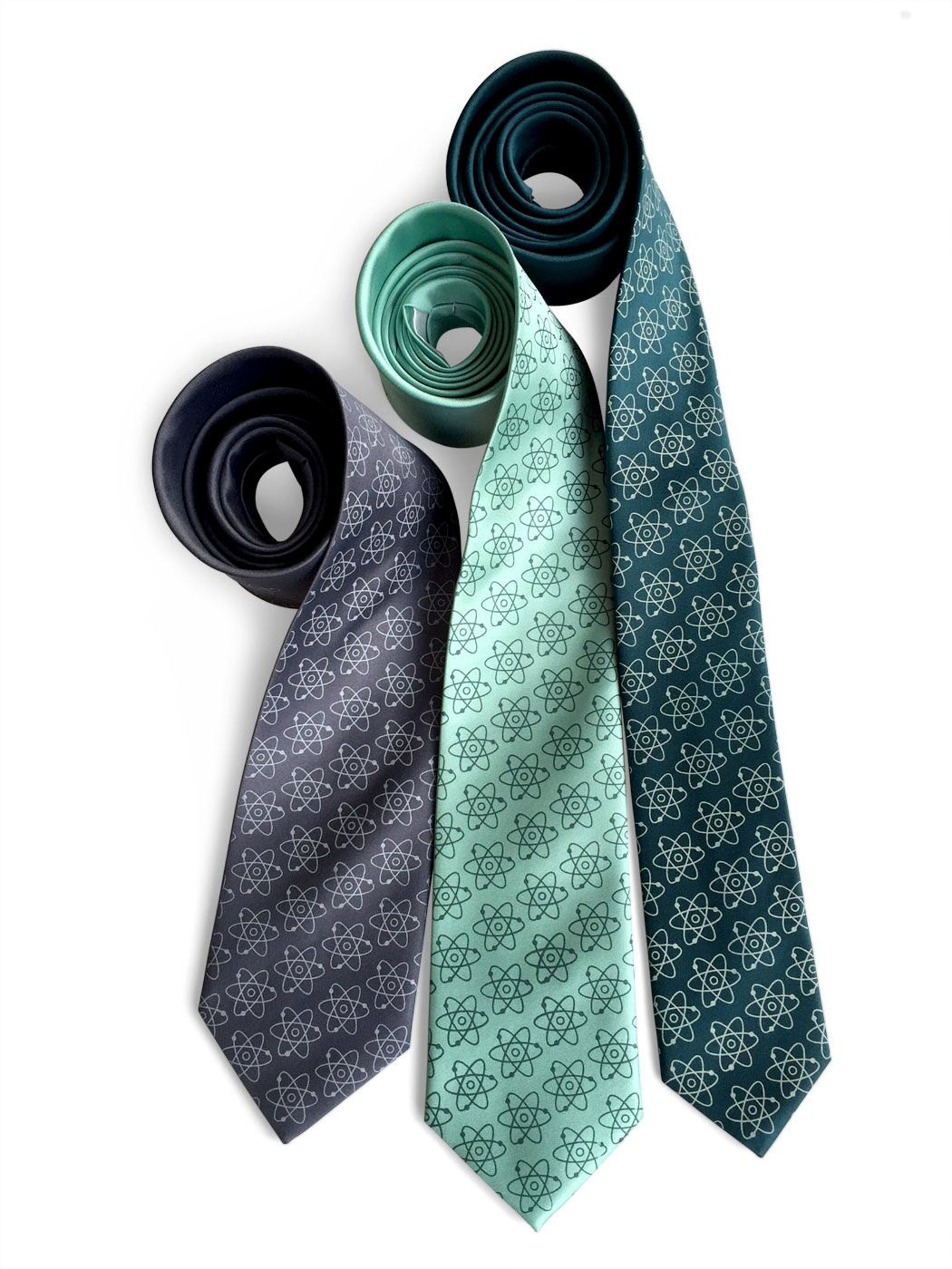 Atomic Print Necktie. Atoms Tie. Molecule Atom Print Science - Etsy
