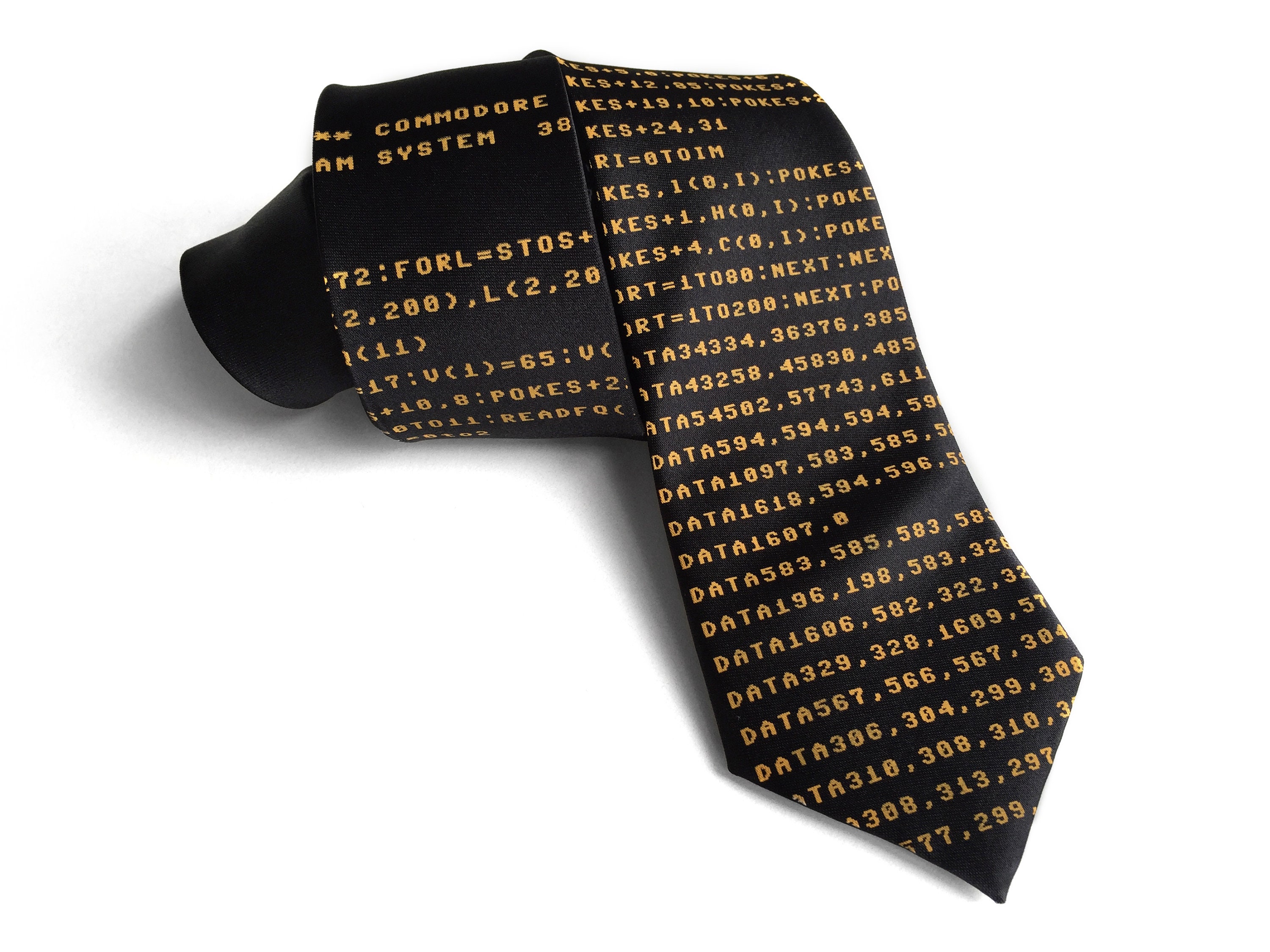 Commodore 64 Necktie. C64 Tie BASIC Code Print. Engineering Gift for ...