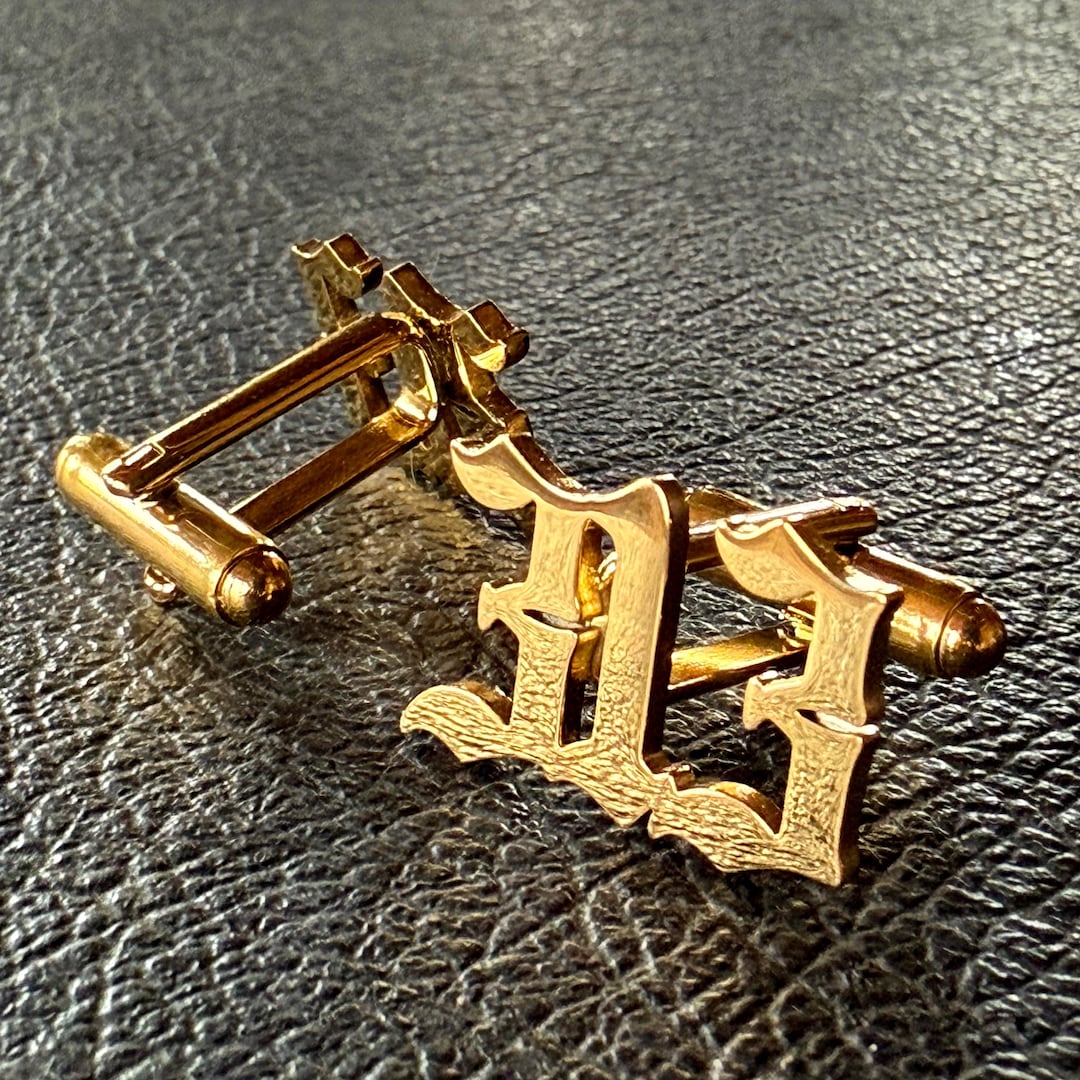 Detroit Area Code - 313 Cufflinks. Stainless Steel, Old English Numbers ...