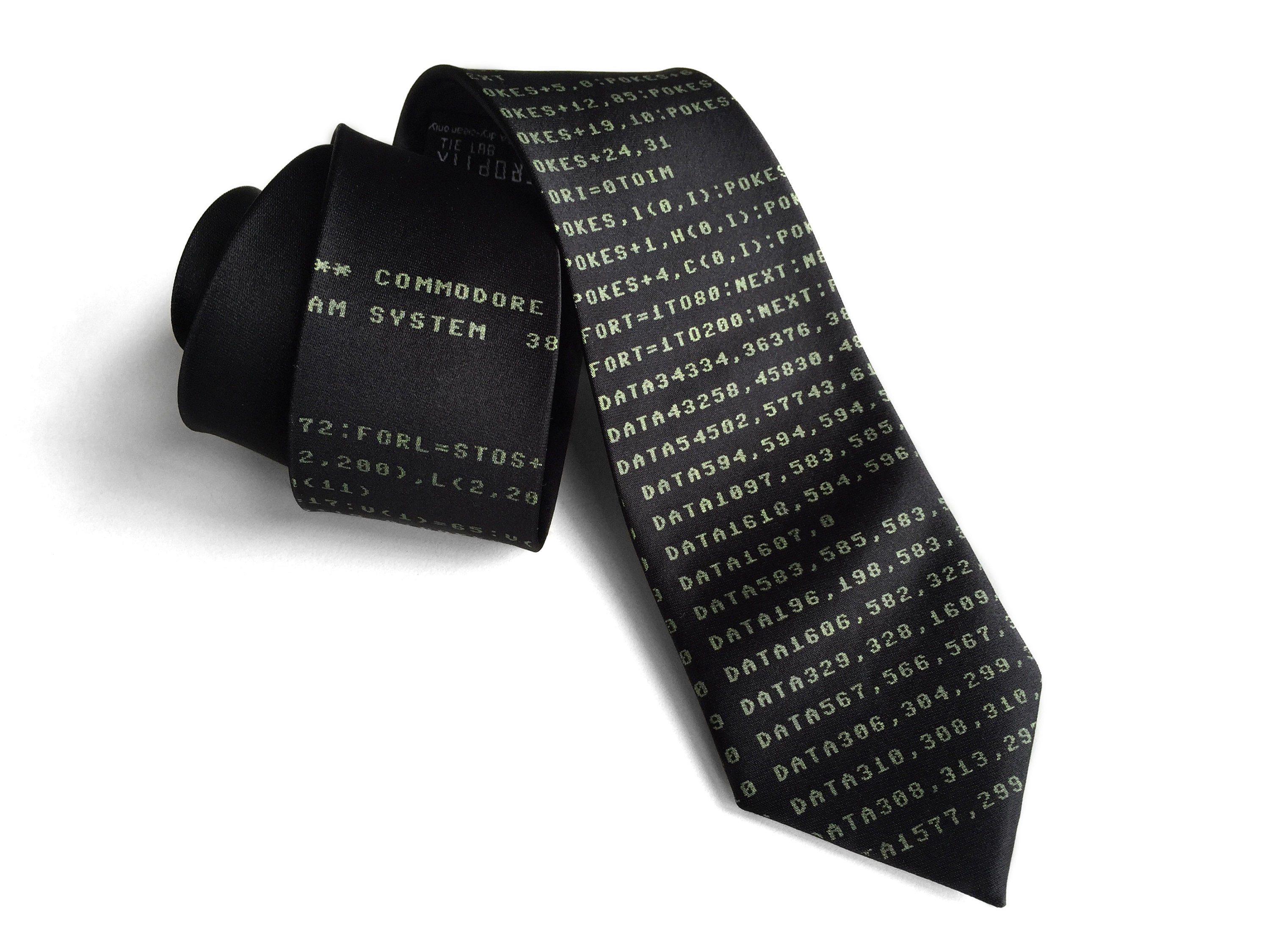 Commodore 64 Necktie. C64 Tie BASIC Code Print. Engineering Gift for ...