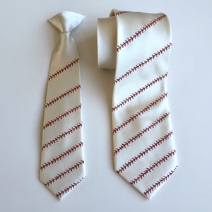 Baseball Necktie. Baseball Stitching Men's Tie. Gift for Baseball ...