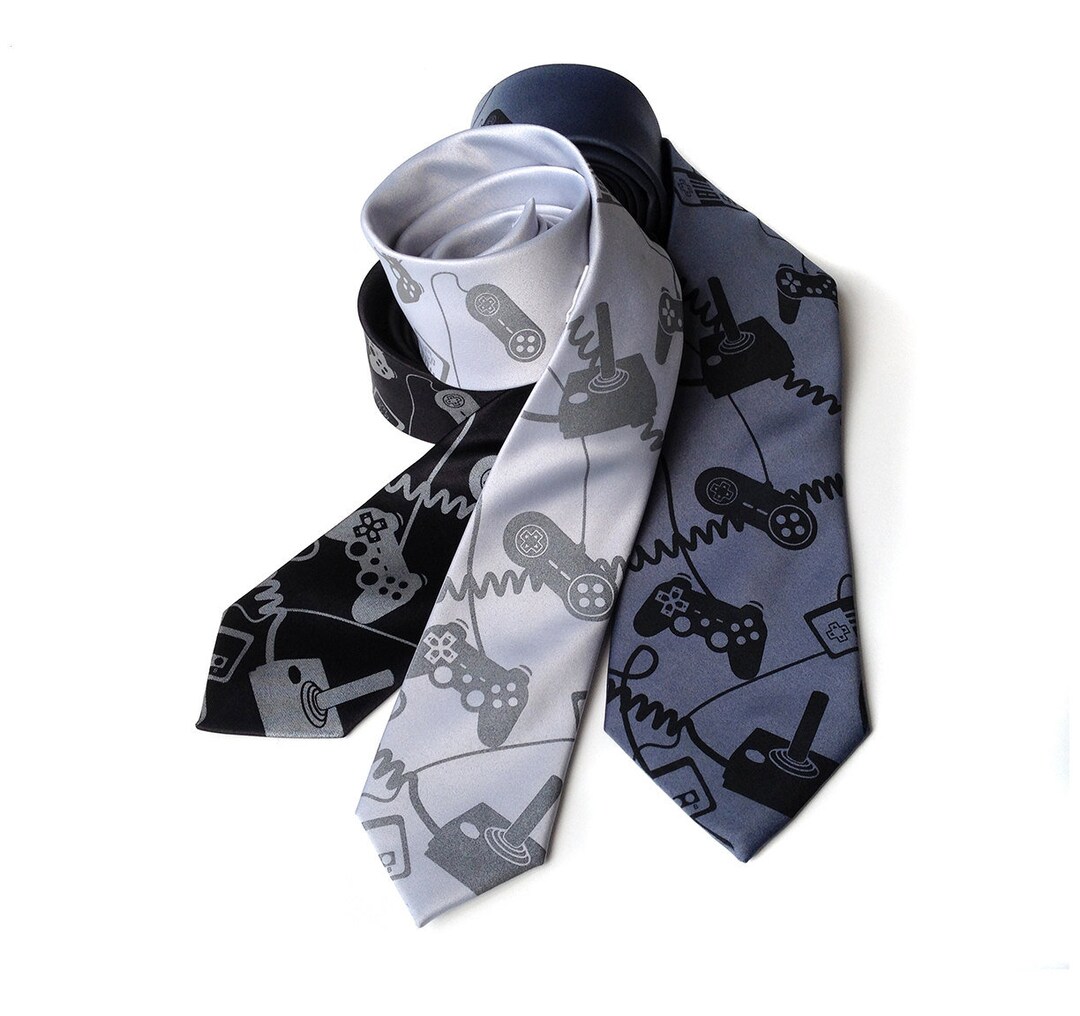 Joystick Necktie. Video Game Controller Tie. Geek Chic Gamer Gift ...