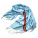 Racing Stripes Scarf. Lemans Mirage Livery, Powder Blue Linen-weave ...