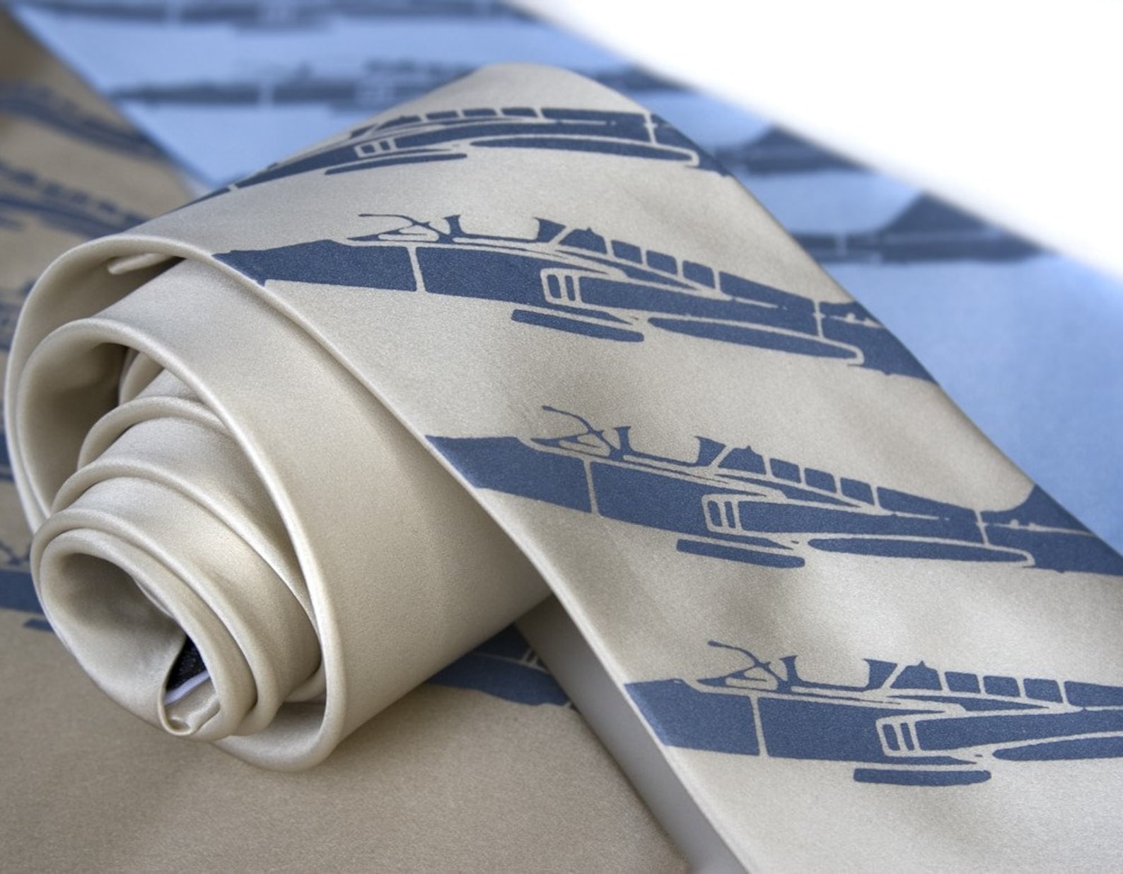 Plane Stripe Silkscreen Silk Necktie. Fighter Jet Print. Steel - Etsy