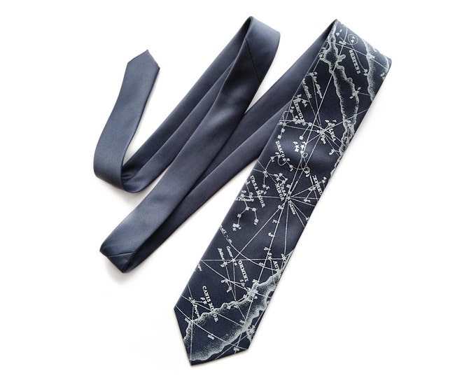 Constellation Tie – Mens Constellation Pattern Necktie. - Etsy