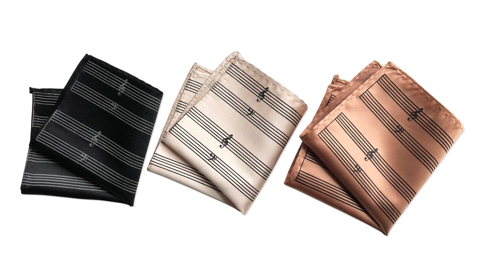 Sheet Music Pocket Square. Music Manuscript Paper Men's - Etsy