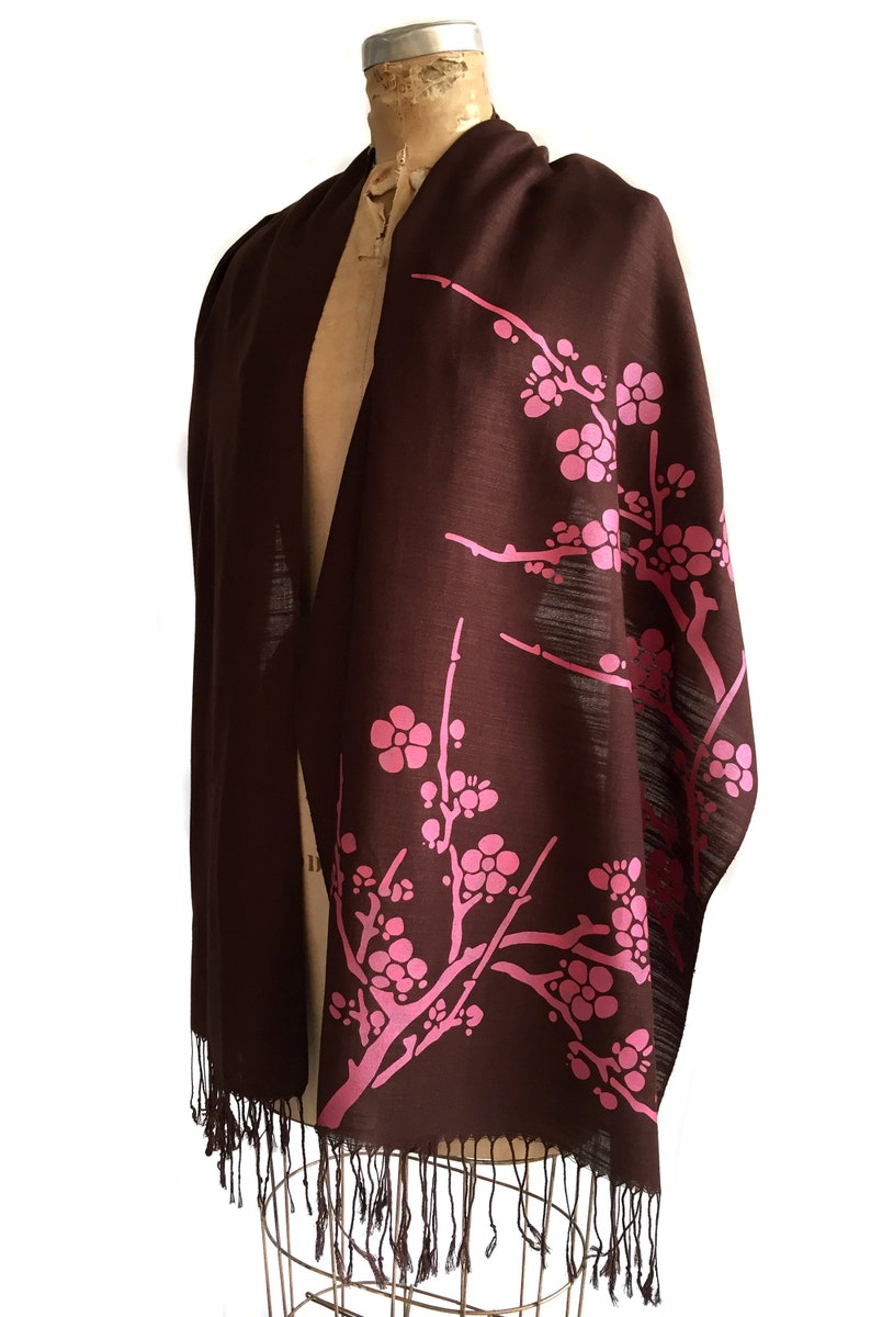 Cherry Blossom Scarf. Bamboo Shawl Wrap Cover Up. Japanese - Etsy