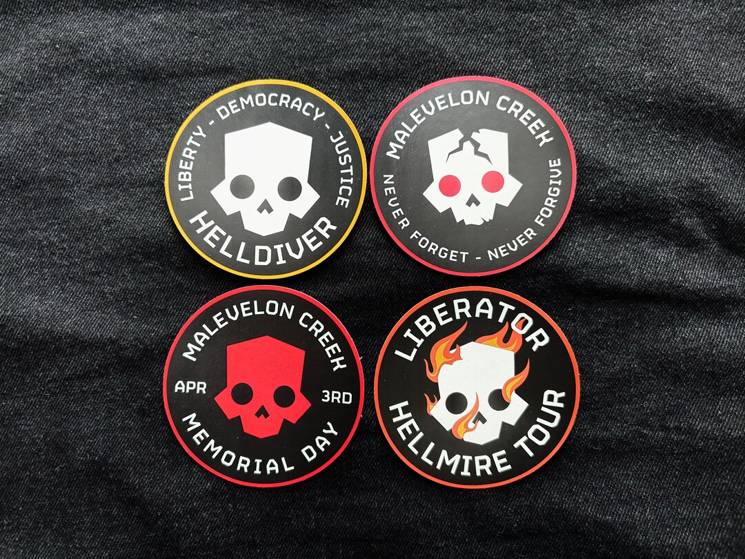Helldivers Collection 4 Sticker Pack - Etsy