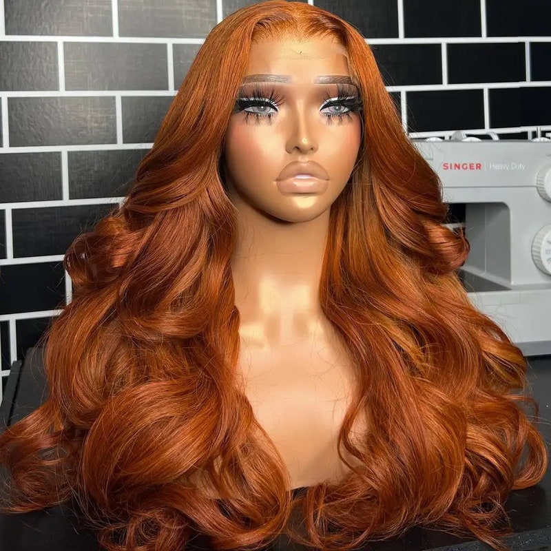 Copper Lace Front Wig - Etsy