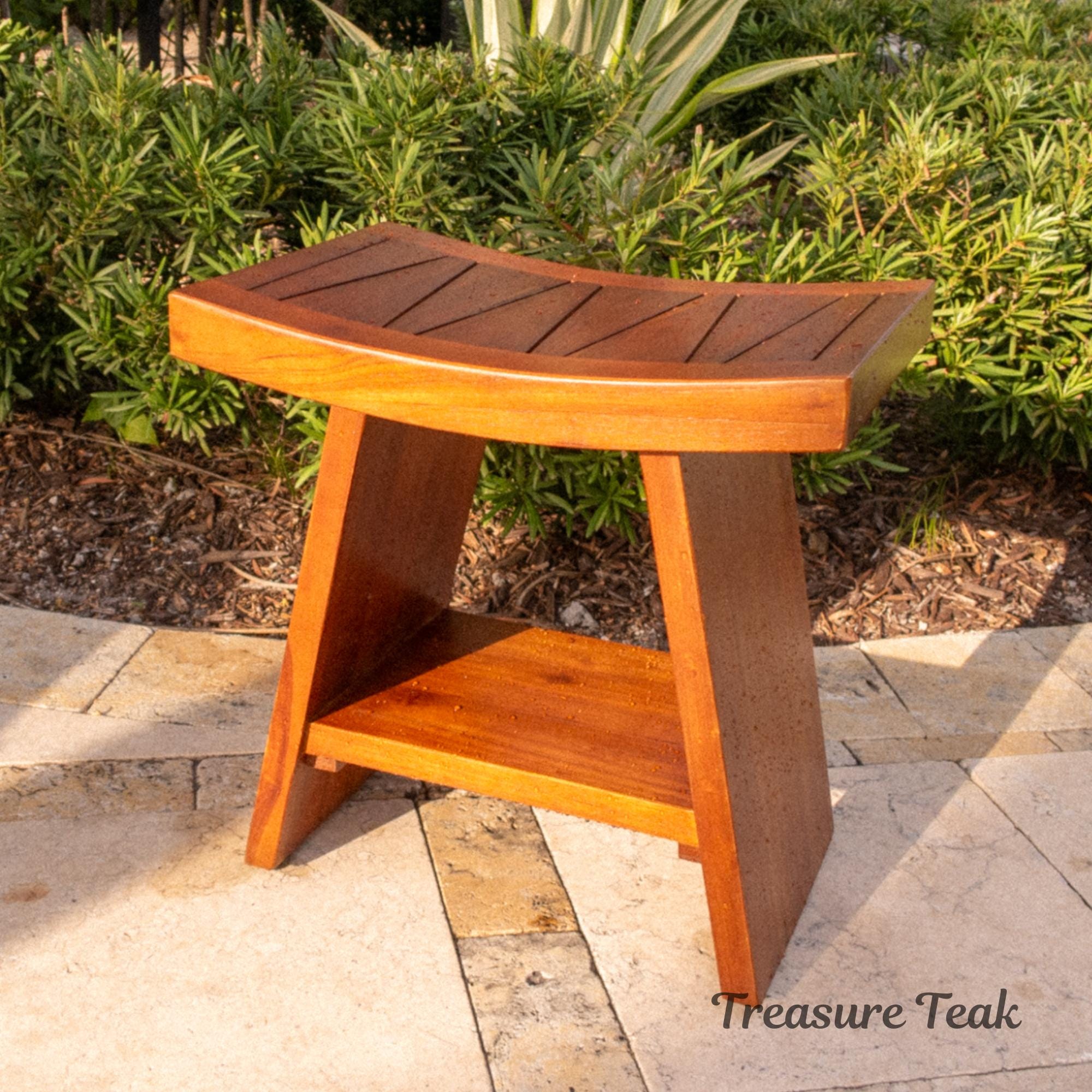Teak Shower Bench, Teak Shower Stool, Teak Shower Seat, Wooden Shower ...