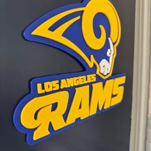 Los Angeles Rams Sign With Raised Letters - Etsy