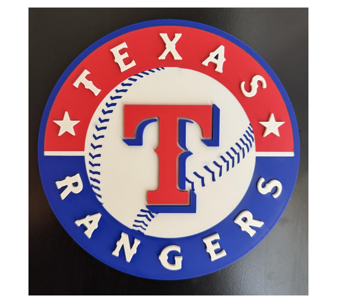 Texas Rangers Sign With Raised Letters - Etsy