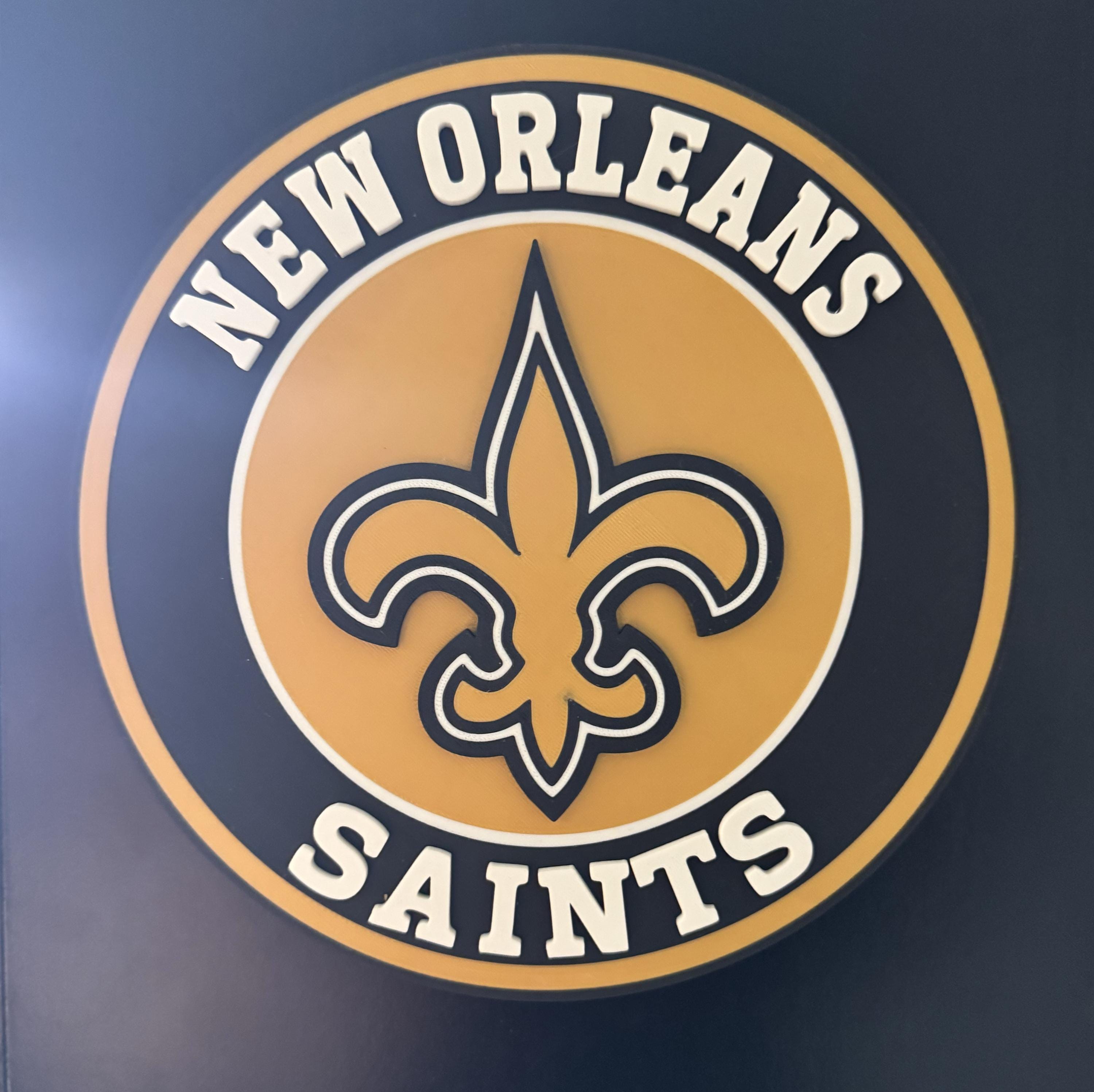 New Orleans Saints With Raised Letters - Etsy