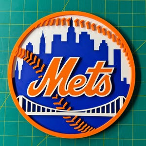 New York Mets Sign With Raised Letters - Etsy