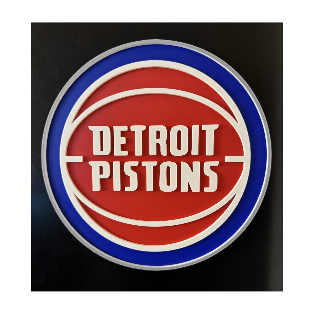 Detroit Pistons Sign With Raised Letters - Etsy
